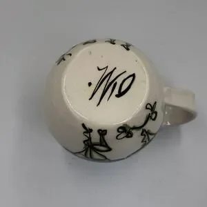 Dining | Hand Painted Studio Pottery Mug Artist Signed Ceramic Cup Blue ...